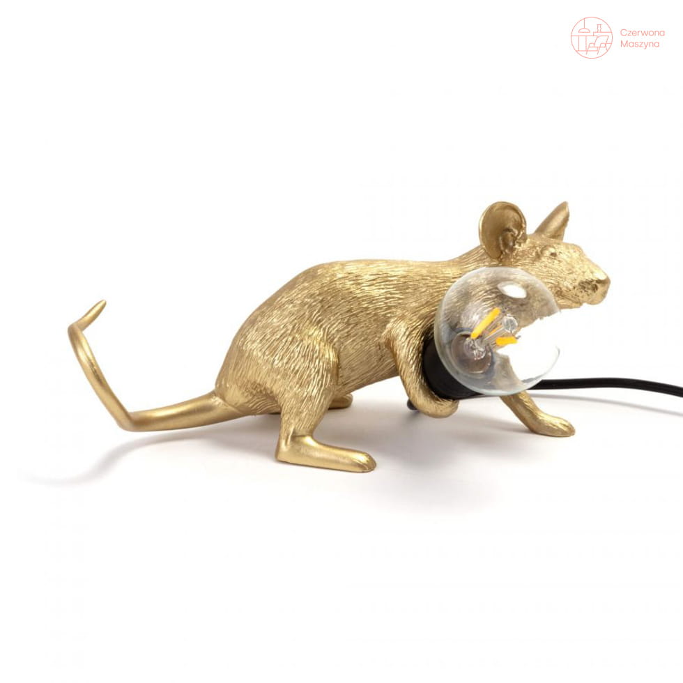Lampa Seletti Mouse Lop, złota Czerwona Maszyna 2.0